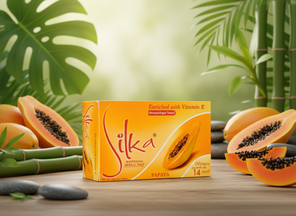 Silka Papaya Soap (Orange) 135g – ECO SHOP U.S.A