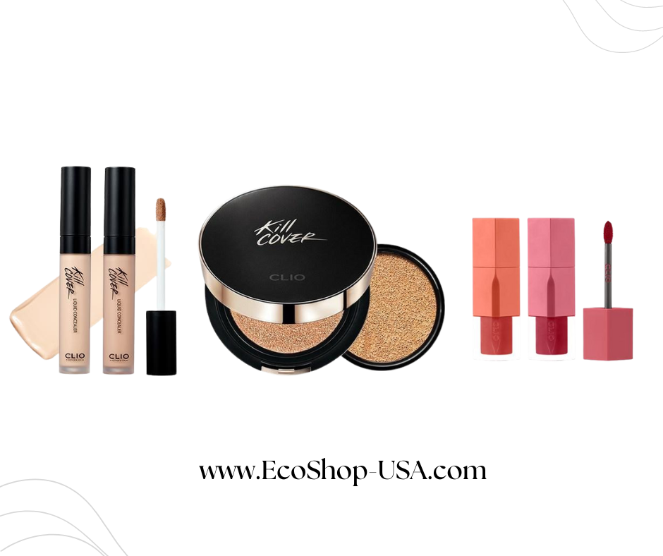 Clio Makeup Bundle (Concealer, Tint, Cushion) – ECO SHOP U.S.A